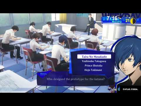 Persona 3 Reload: First Semester Final Exams Classroom Answers Complete Guide -Gameplay- Walkthrough