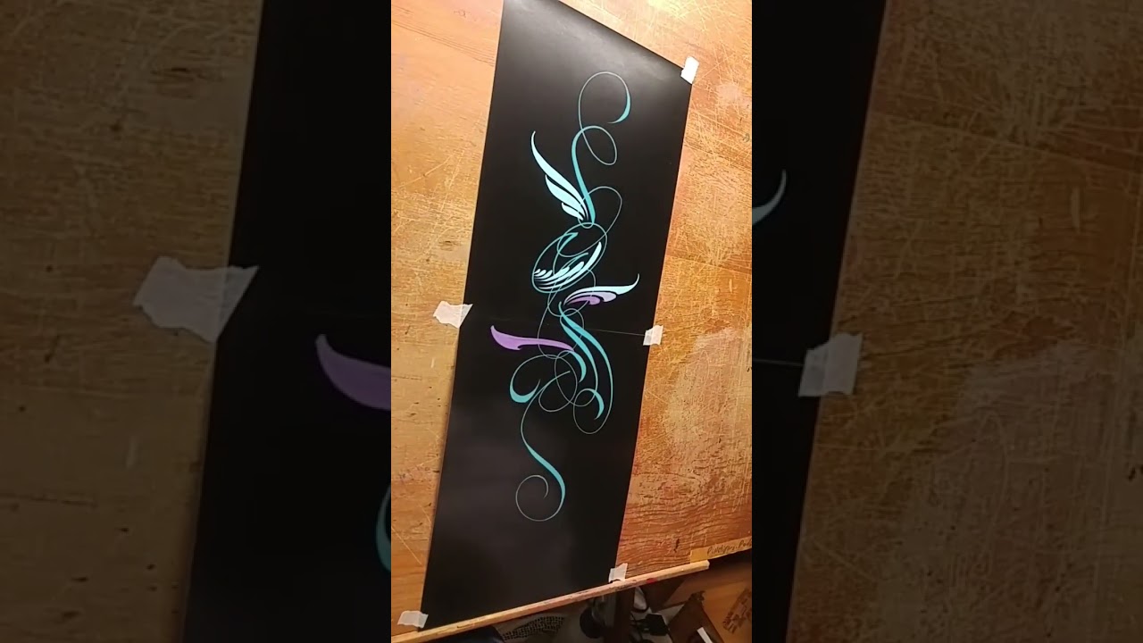 Beautiful Scroll Pinstriping.