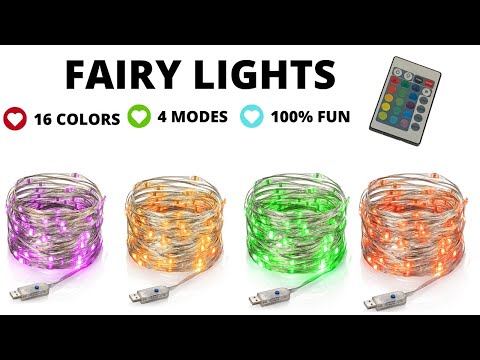 Fairy Lights with Remote Control by TJAG Tech- Room Decor Makeover