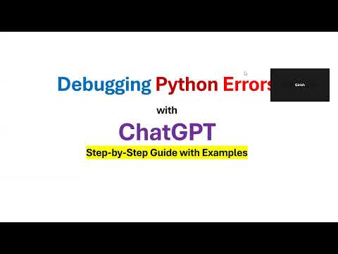 Fixing Python Code Errors Using ChatGPT