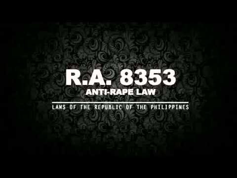 The law on rape as amended by R.A. 8353