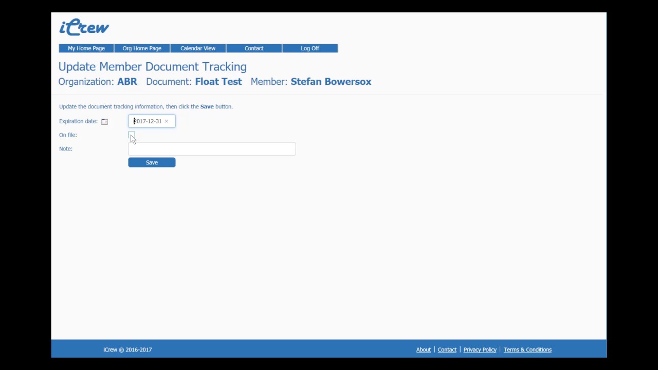View Document Status