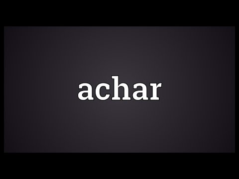 Achar Meaning