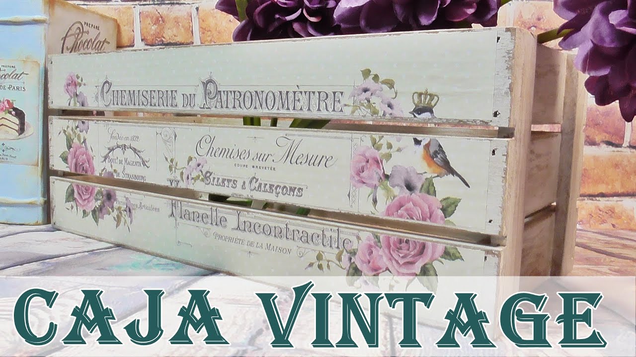 Decorar cajas de madera: Caja vintage con tinte en roble y decapado