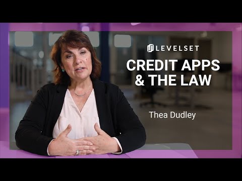 Construction Lawyer explains Credit Applications | Thea Dudley | Credit Management Course