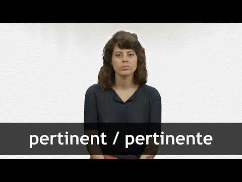 English Translation of “PERTINENT” | Collins French-English Dictionary