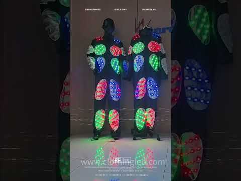 Led-emitting programmable clothing
