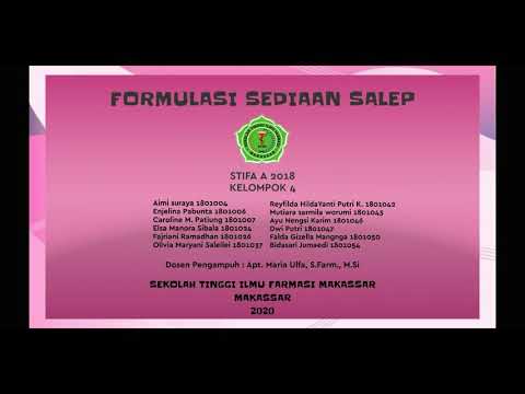 FORMULASI SEDIAAN SALEP | Teknologi Sediaan Cair & Semi Padat