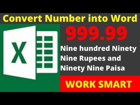How to convert Number into Word in excel | Using VBA code or Formula| Rupees and Paisa