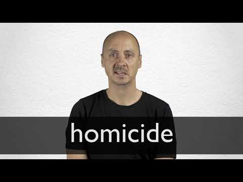 How to pronounce HOMICIDE in British English