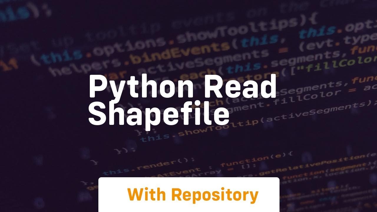 python read shapefile