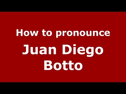 How to pronounce Juan Diego Botto (Spanish/Argentina) - PronounceNames.com
