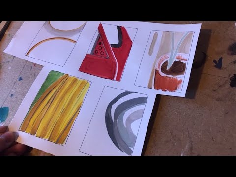How to Look for and Painting Shapes: Using a Viewfinder