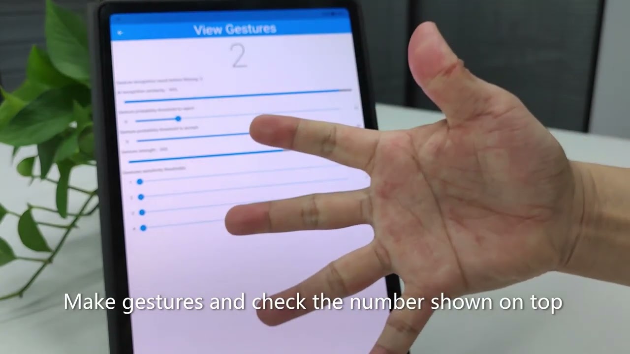 EMG gesture armband gForce APP quickstart