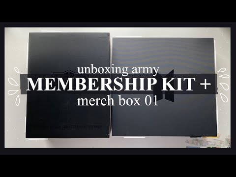 🏷 ❛ UNBOXING ARMY MEMBERSHIP KIT + MERCH BOX 1 [bts fanclub!] ༉‧₊˚✧