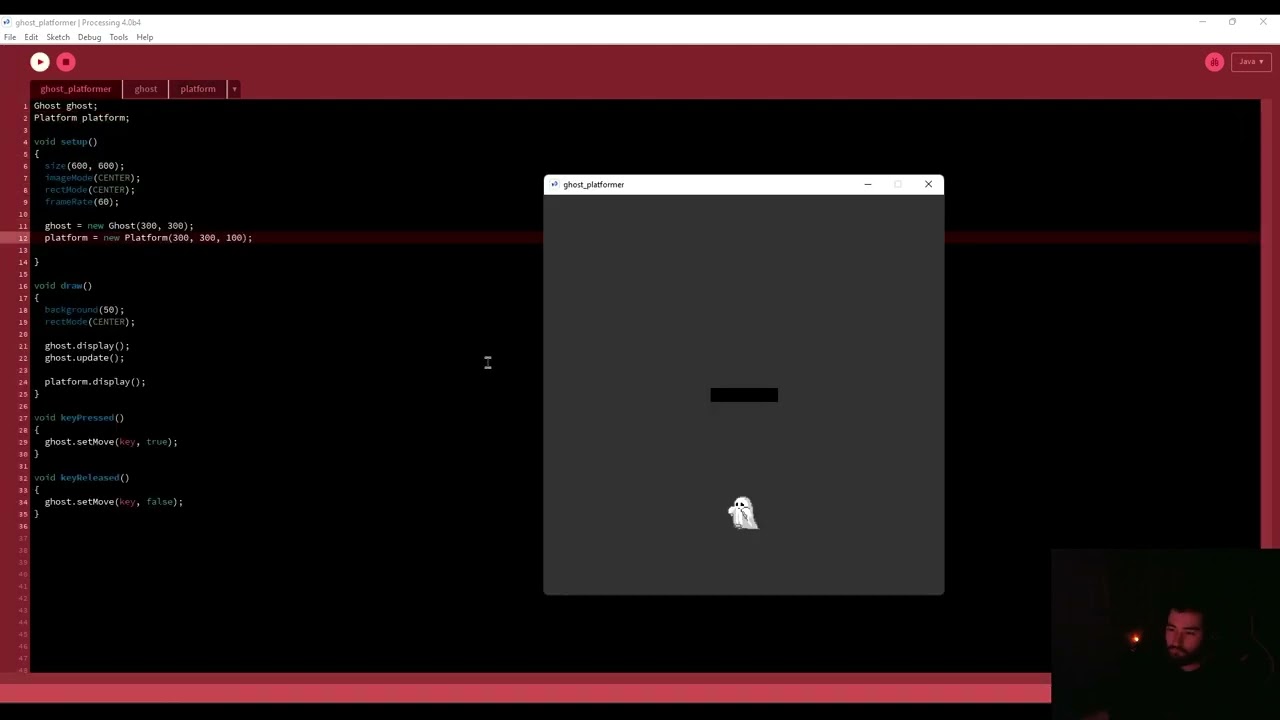 Simple Platformer with Processing in under an hour
