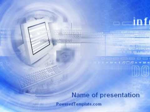 Digital Computing Technology PowerPoint Template by PoweredTemplate.com