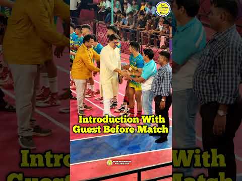 Introduction With Guest Before Match #kabaddi #shorts #live