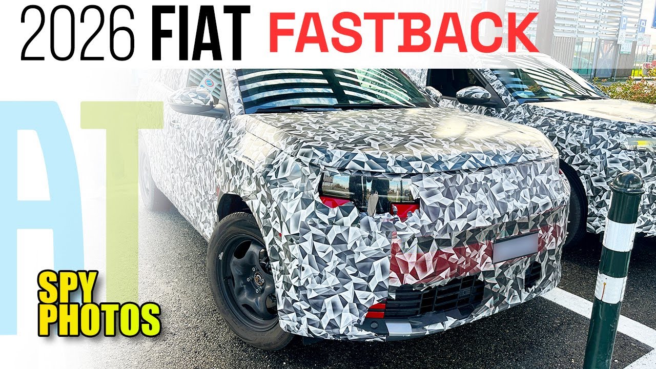 Europe's 2026 Fiat Fastback Spied Inside and Out, Features Grande Panda ...