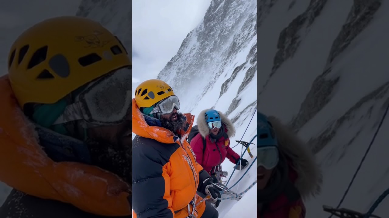 Climbers in the mountains #ai #mountain #Sora #Mountain climbers