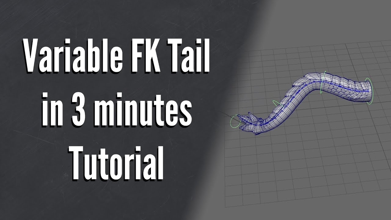 Variable FK Tail Speed Rigging - Mansur-Rig