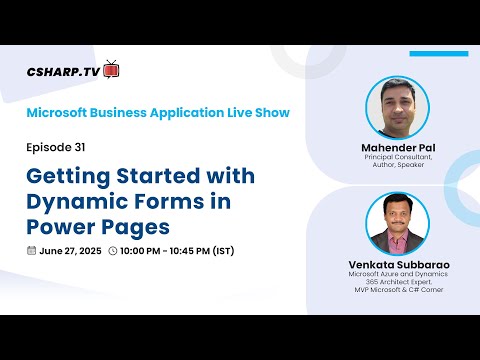 Getting Started with Dynamic Forms in Power Pages - Microsoft Business Application: Ep.31