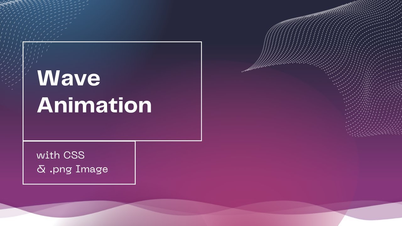 CSS Wave Animation with .png image