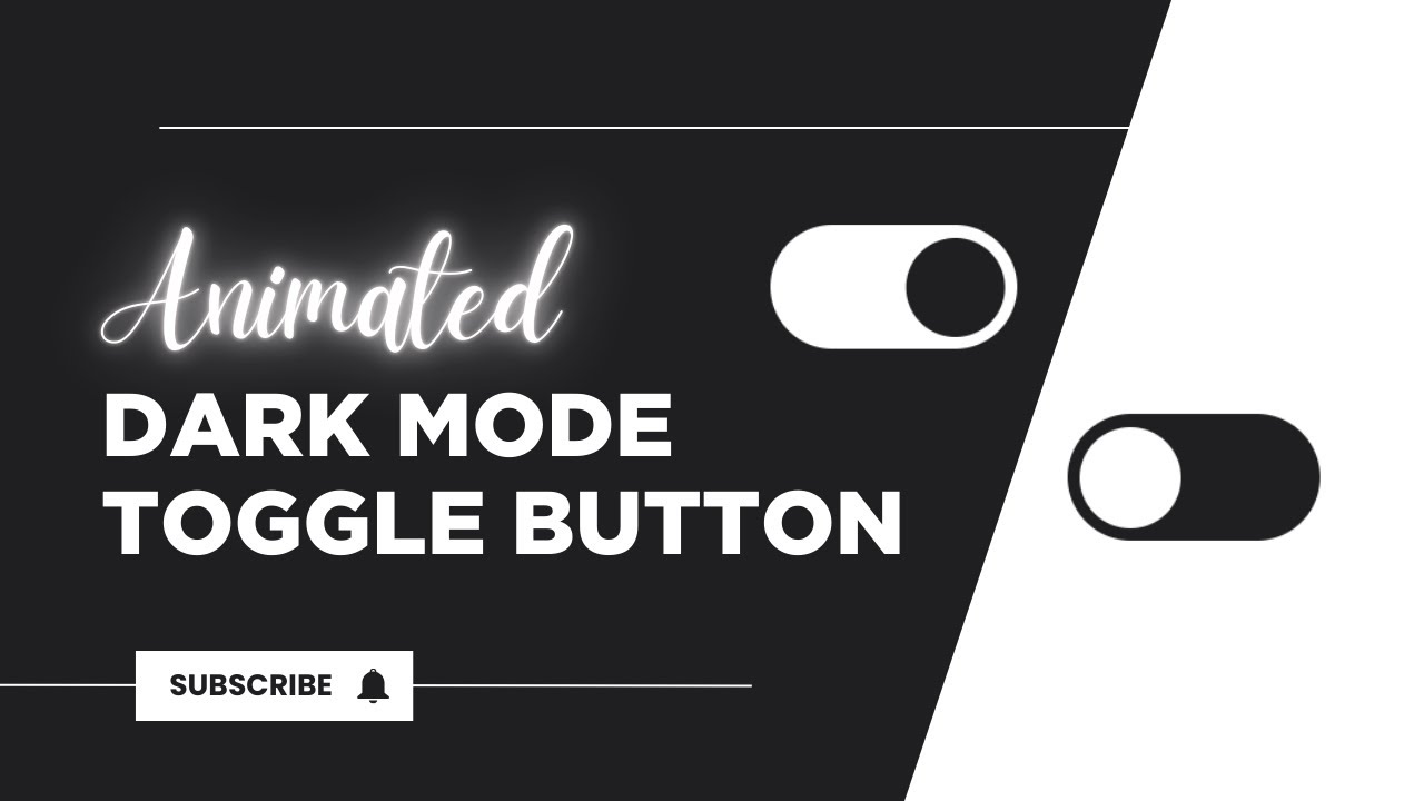Animated Dark Mode Toggle Button Using CSS and JS
