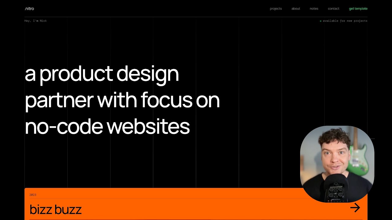 Nitro — Dynamic Grid Portfolio Template — Overview and Tutorial