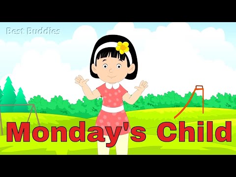 Monday's Child Is Fair Of Face | Nursery Rhymes & Baby Songs | Best Buddies Rhymes
