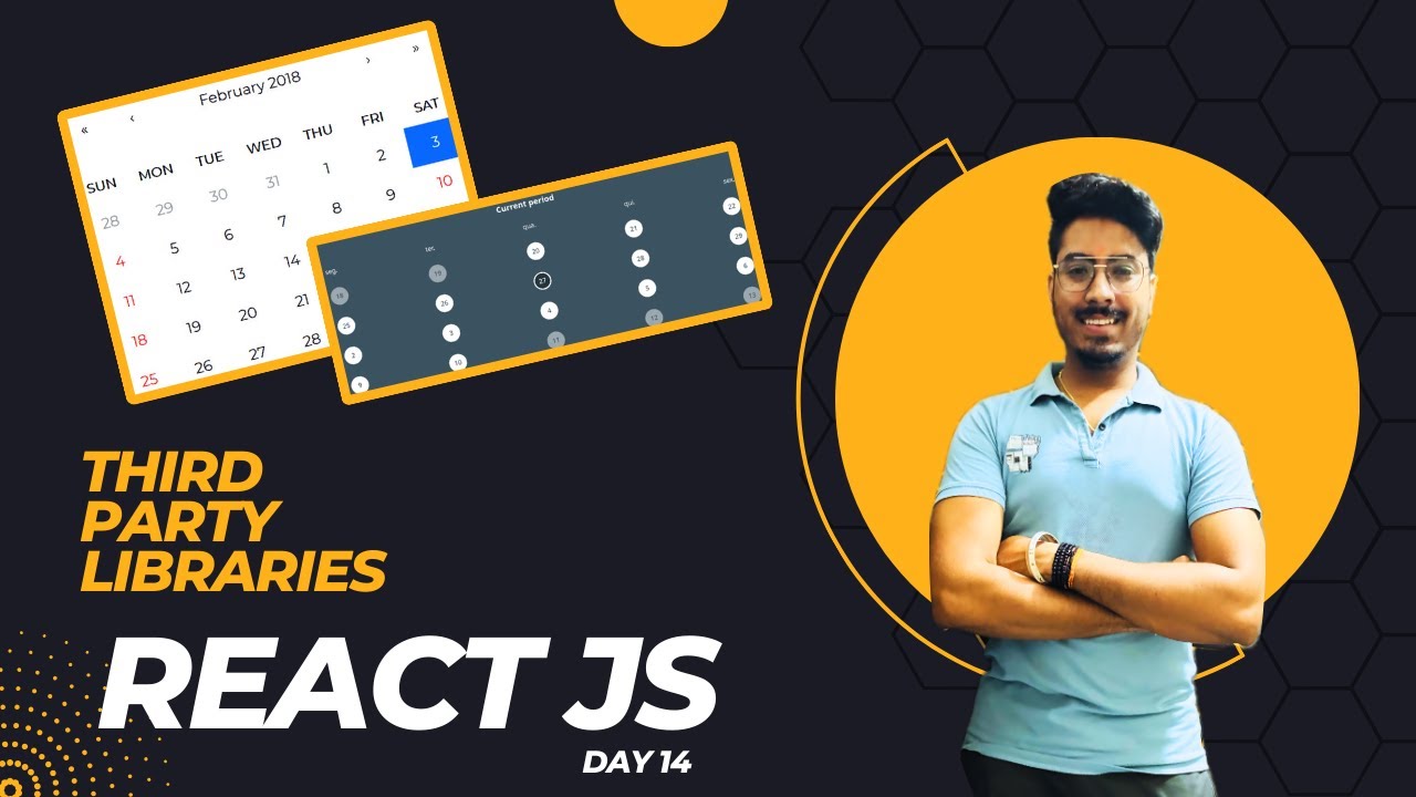 How to use third party libraries in in React JS | React tutorial - Day 14