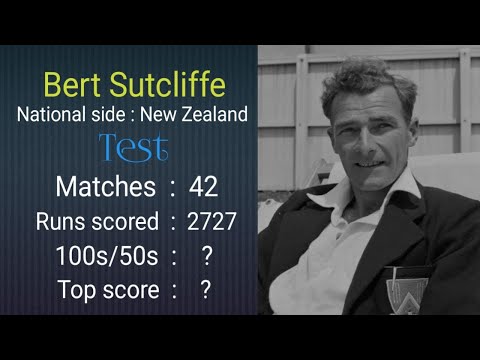 Bert Sutcliffe Test career