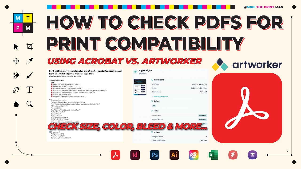 Check PDF Files for free Using Artworker.com (and Comparing it to Acrobat)