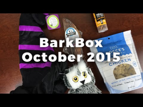 BarkBox October 2015 Unboxing & Coupon