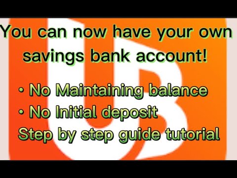 How to open savings account no initial deposit & no maintaining balance ( Union Bank )