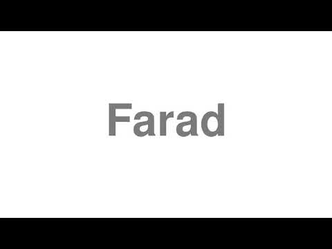 How to Pronounce "Farad"