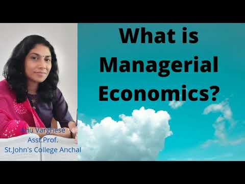 What is Managerial Economics