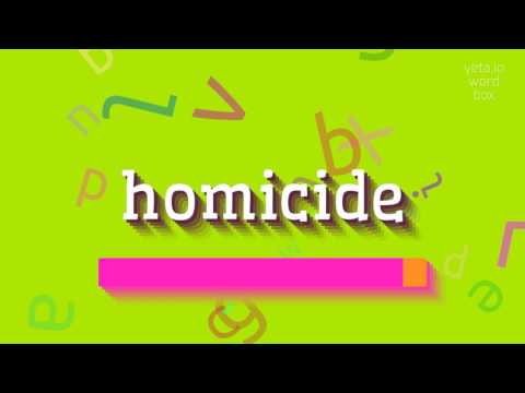 How to say "homicide"! (High Quality Voices)