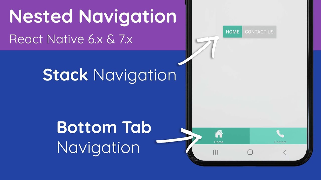 NESTED Navigation React Native | Stack & Tab Navigation |  Expo 2023