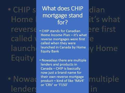 What Does CHIP Mortgage Stand For? | Reverse Mortgage Pros