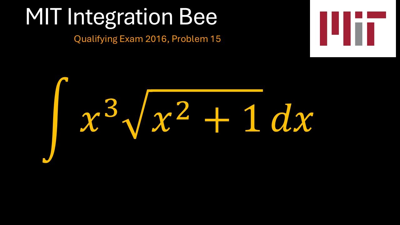 MIT 2016 Integration Bee Qualifying Exam, Problem 15