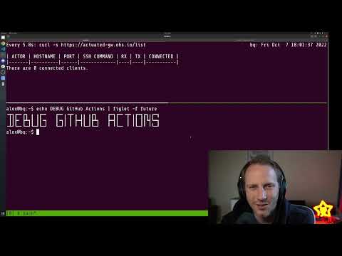 Debug GitHub Actions with SSH and launch a cloud shell