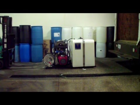 Hydro-Tek 3000 PSI @ 7.3 GPM hot water pressure washer on a 270 Gal tank skid