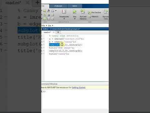 Canny edge in Matlab