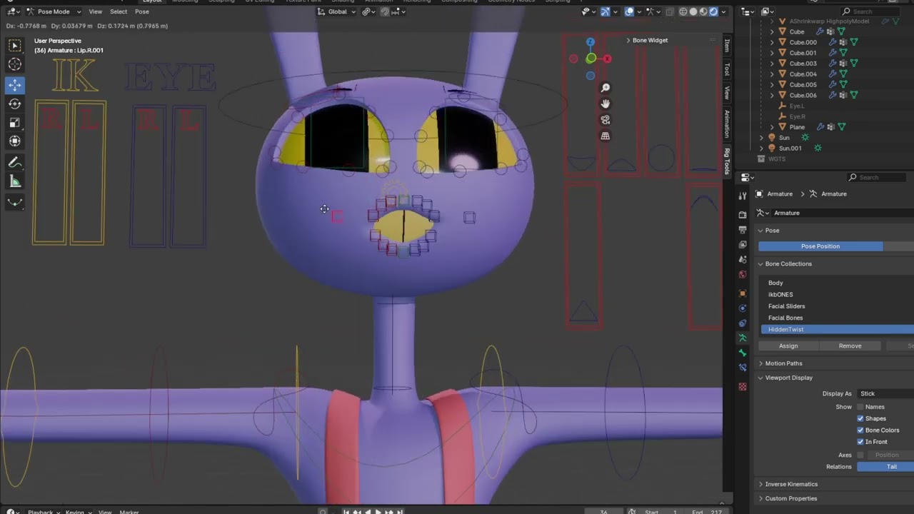 Jax RIG Showcase (Blender|Video used on Ko-fi)