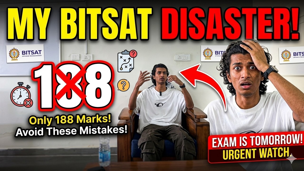 My worst BITSAT experience | only 188 marks | BITS PILANI