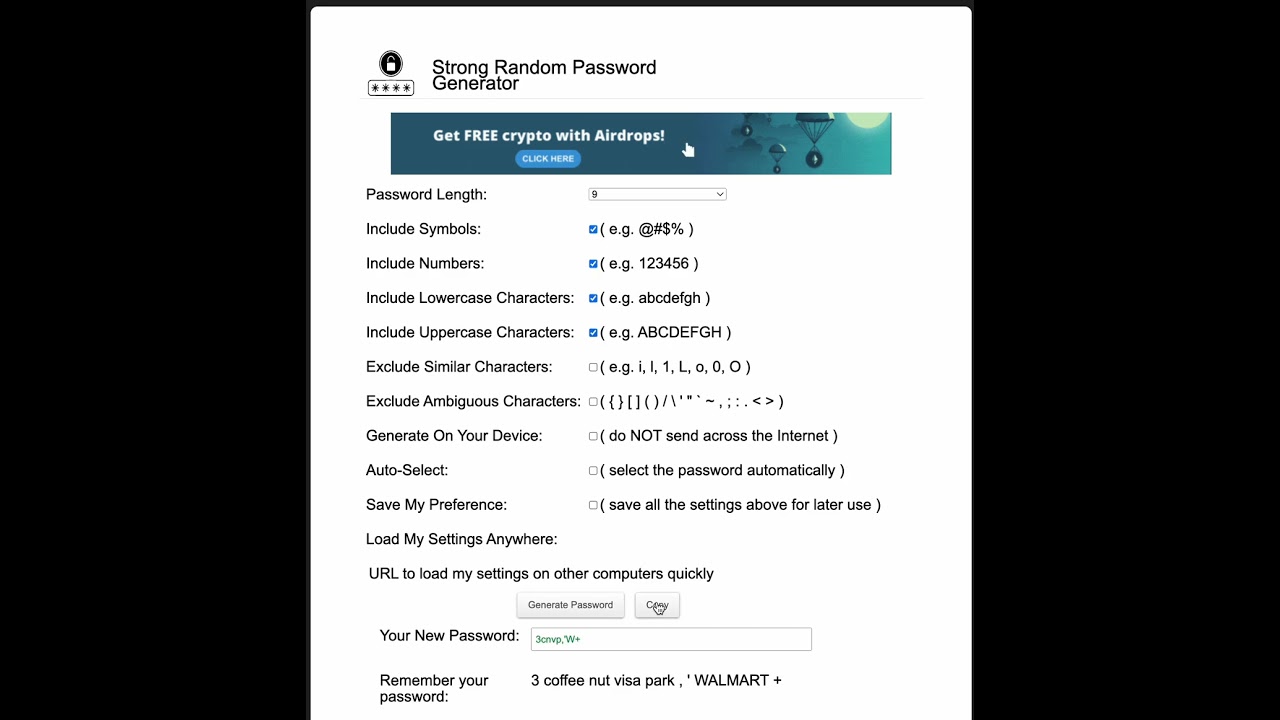 Strong Random Password Generator - https://passwordgenerator-v2.netlify.app/