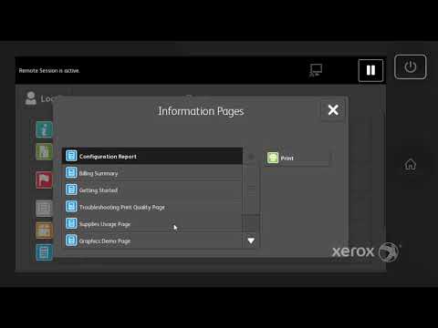 Xerox® AltaLink® C8070 Family Print Configuration Reports