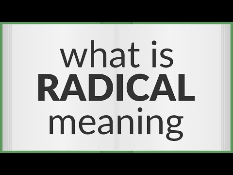 Radical | meaning of Radical