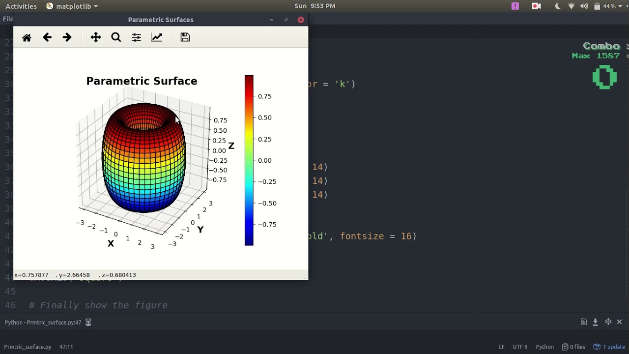 Plotting parametric surfaces in Python